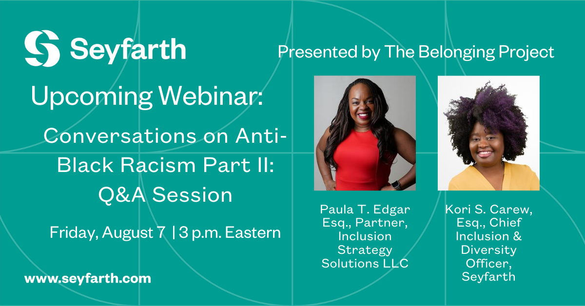 Webinar Recording: Conversations on Anti-Black Racism Part II: Q & A ...