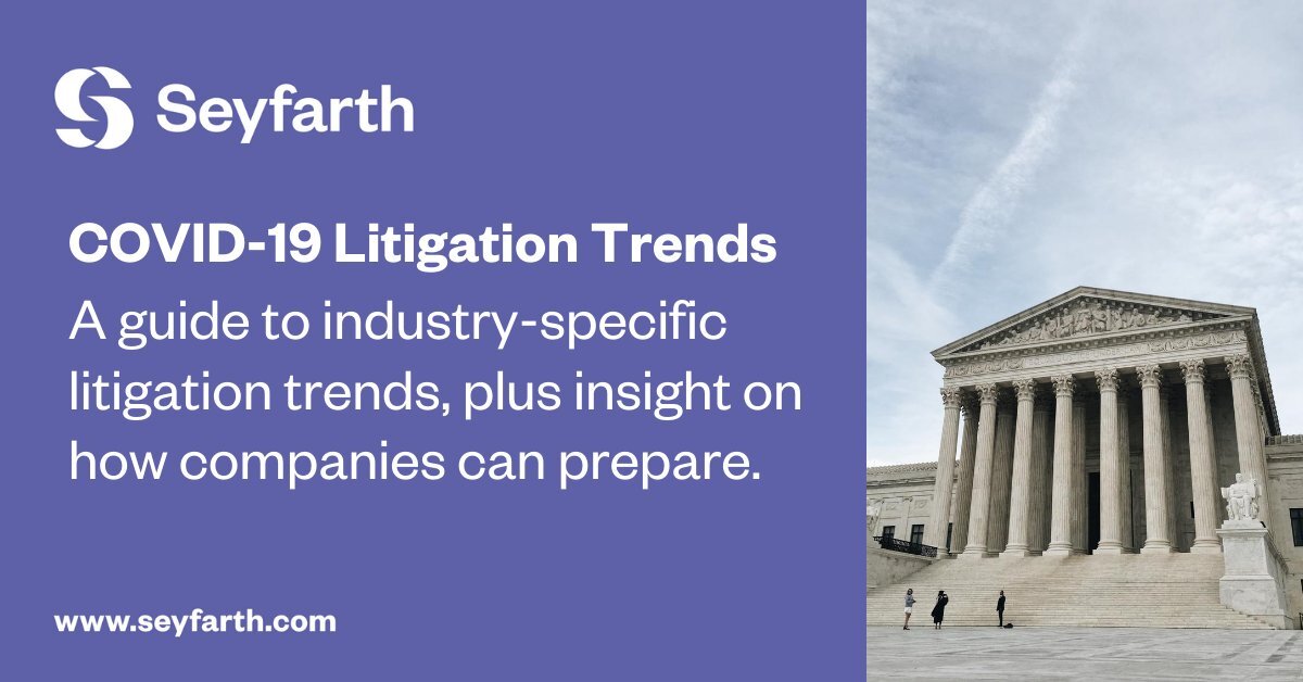 Seyfarth Publishes New Summary on COVID-19 Litigation Trends | Seyfarth ...