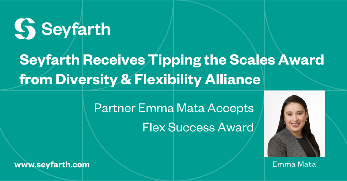 Seyfarth Receives Tipping the Scales Award from the Diversity ...