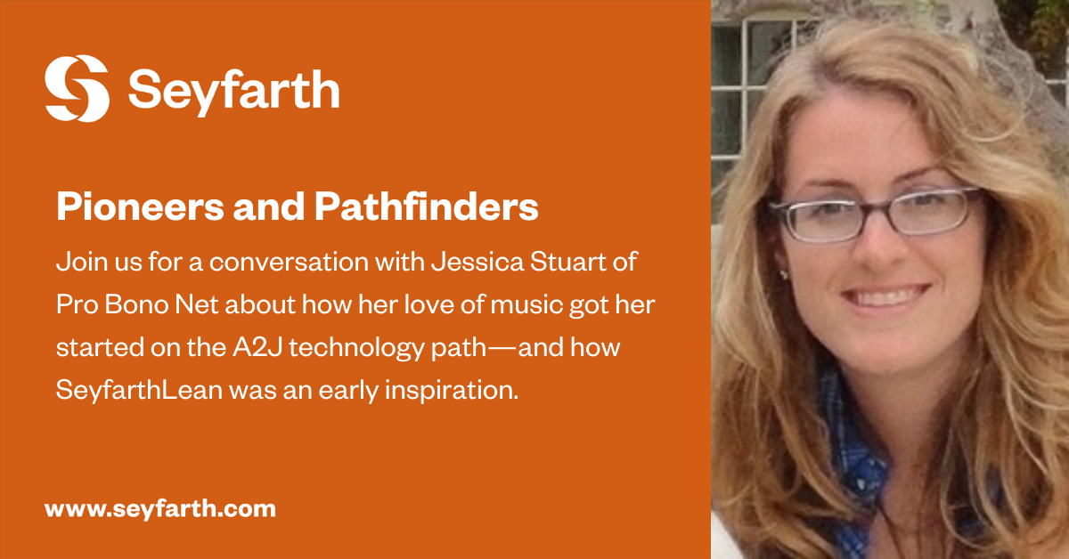 Pioneers and Pathfinders: Jessica Stuart | Seyfarth Shaw LLP
