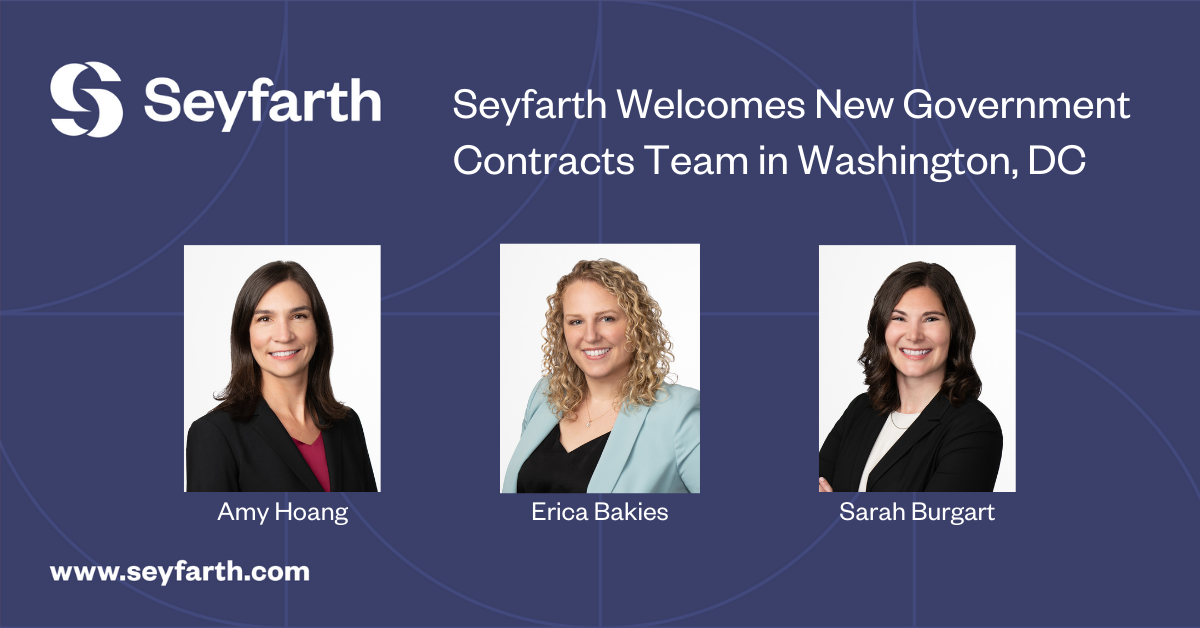 Amy Hoang Joins Seyfarth with New Government Contracts Team in ...