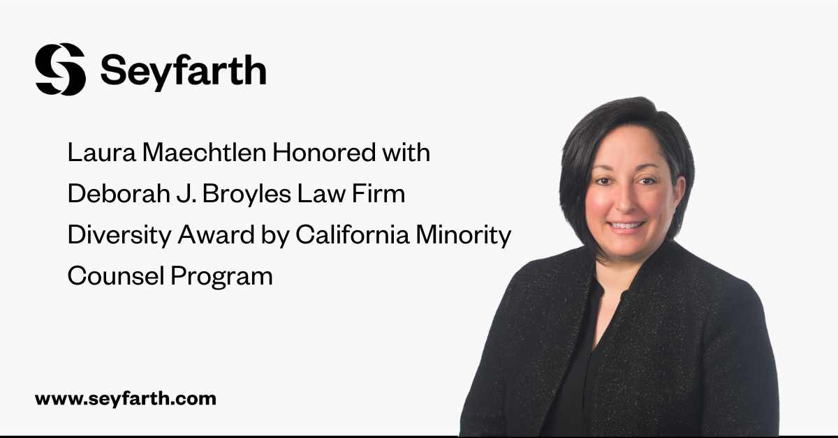 Laura Maechtlen Honored with Deborah J. Broyles Law Firm Diversity ...