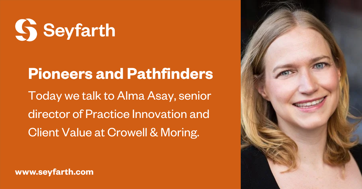 Pioneers and Pathfinders: Alma Asay | Seyfarth Shaw LLP