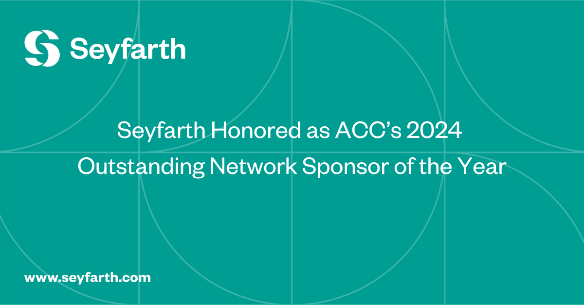 Seyfarth Honored as ACC’s 2024 Outstanding Network Sponsor of the Year ...