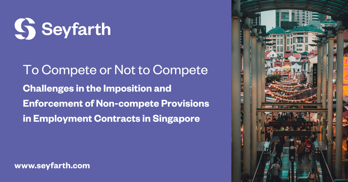To Compete or Not to Compete – Challenges in the Imposition and ...