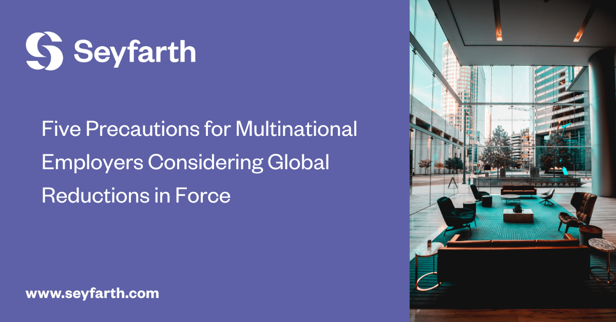 Five Precautions for Multinational Employers Considering Global ...